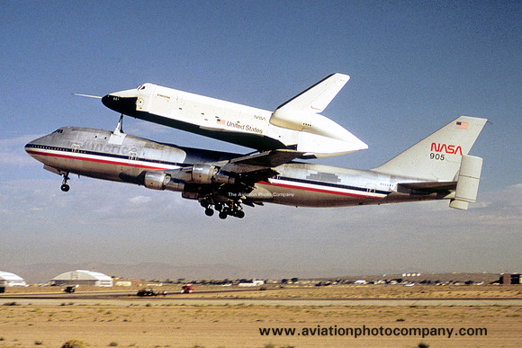 The Aviation Photo Company | NASA | NASA Space Shuttle Enterprise onboard the Boeing 747 Shuttle ...