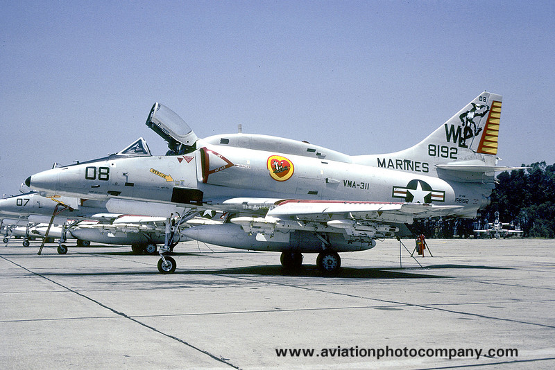 The Aviation Photo Company A 4 Skyhawk Douglas Us Marines Vma 311